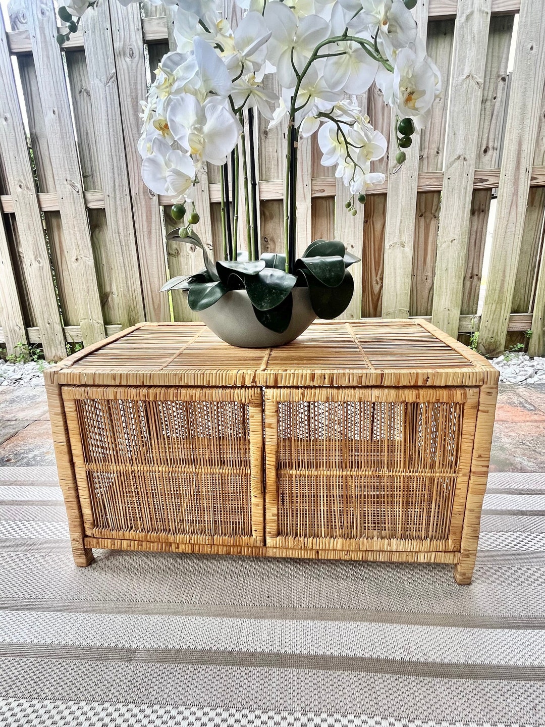Wicker/rattan Console - Etsy
