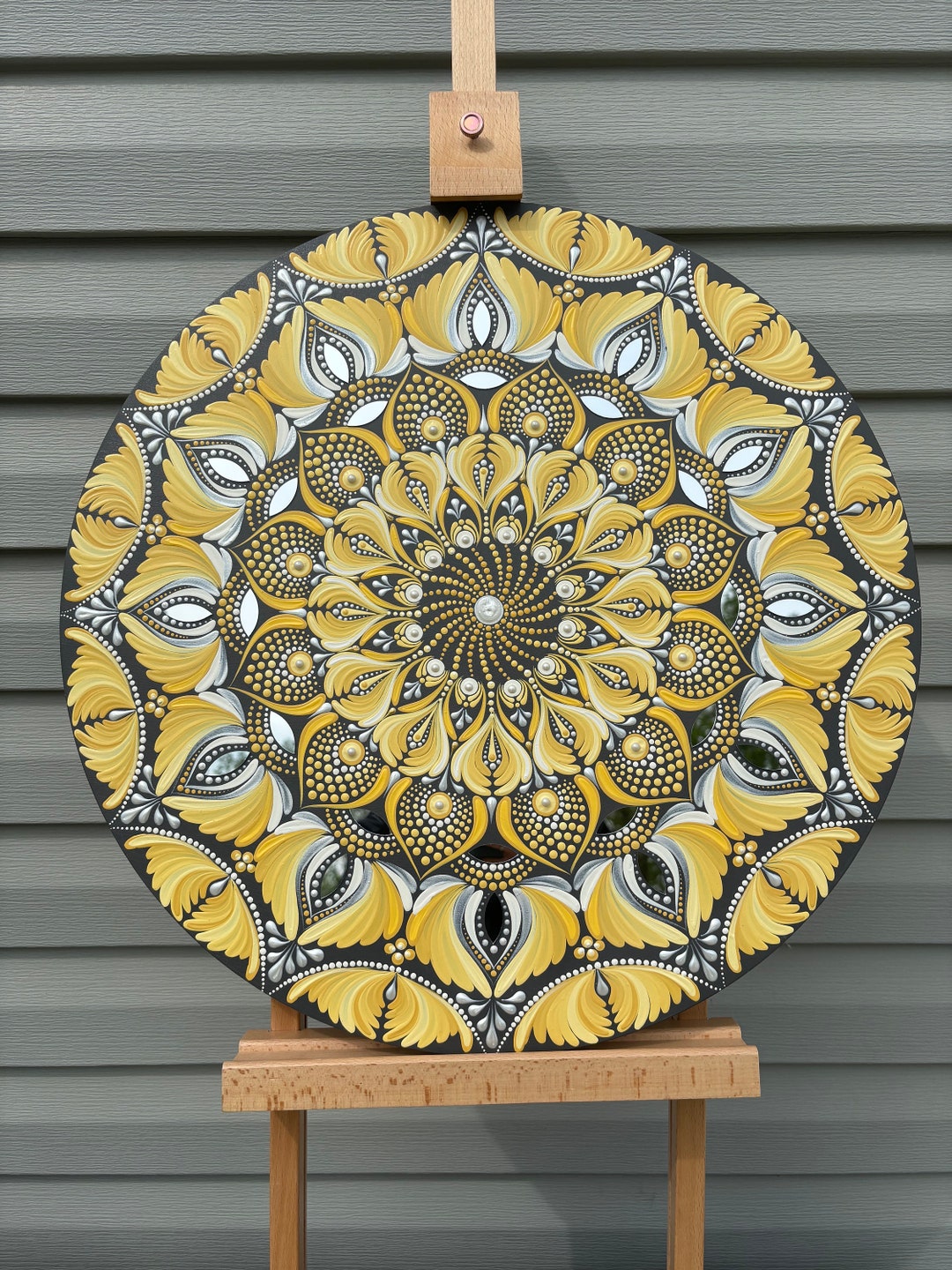 20” Mandala Painting - Summer Sunshine - Etsy