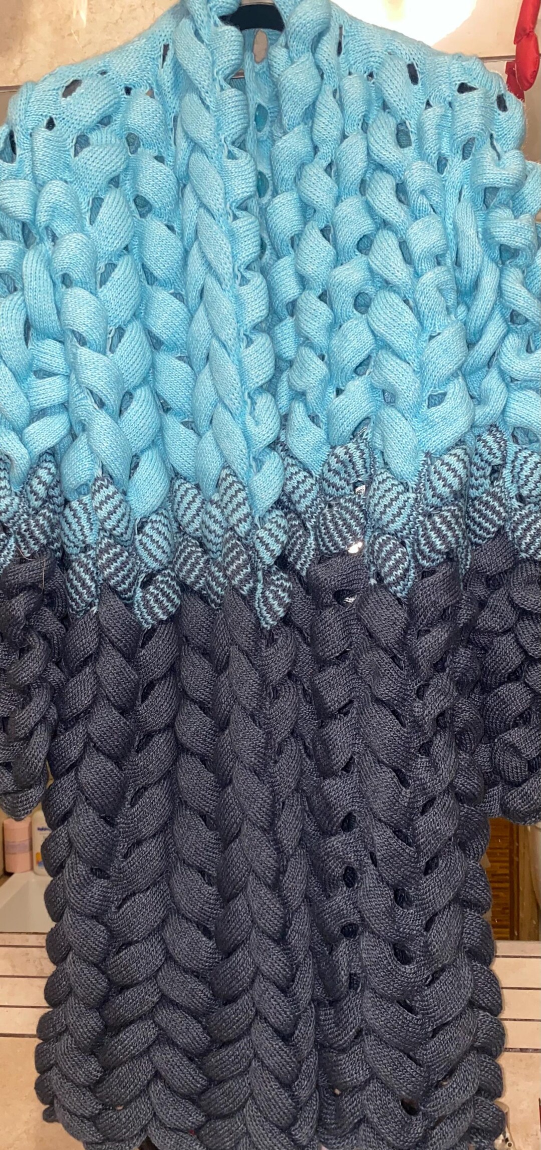 Handmade Knit Cardigan - Etsy