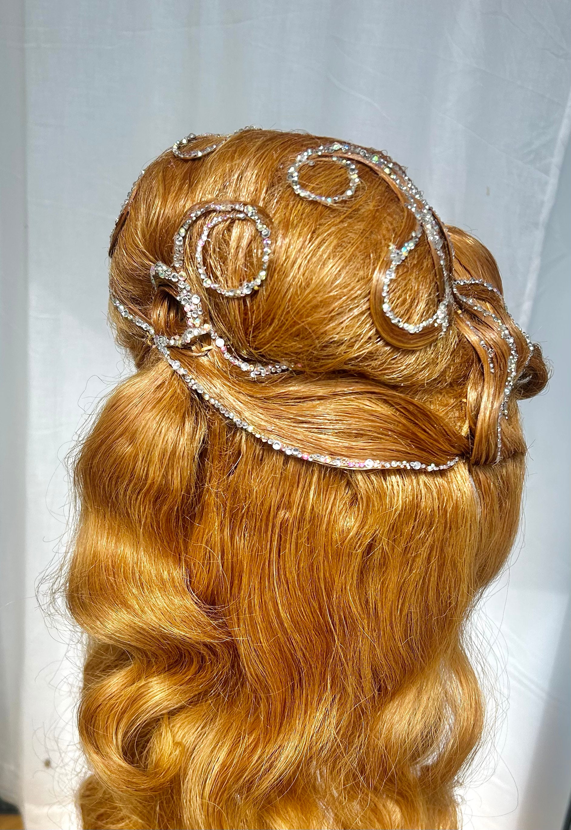 READY TO SHIP: Rhinestone 1960s Inspired Beehive Drag Wig, Costume Wig ...