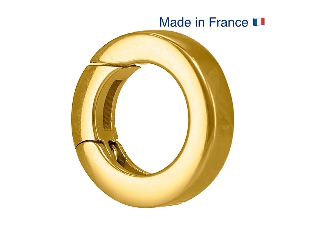 Invisible Round and Flat Clasp, 18 Carat Solid Gold Clasp, 18k 750 ...