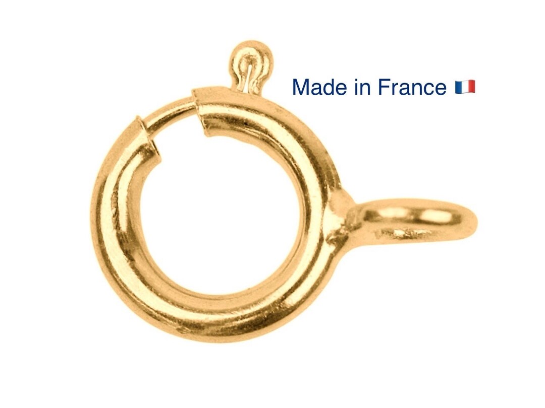 18k Gold Clasp, 18k Gold Spring Ring Clasp, Pearl Enhancer Clasp, 18k ...