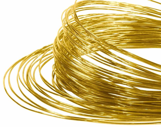 18k Gold Wire 24ga 0.50mm Half Hard Round Solid 18 Carat - Etsy