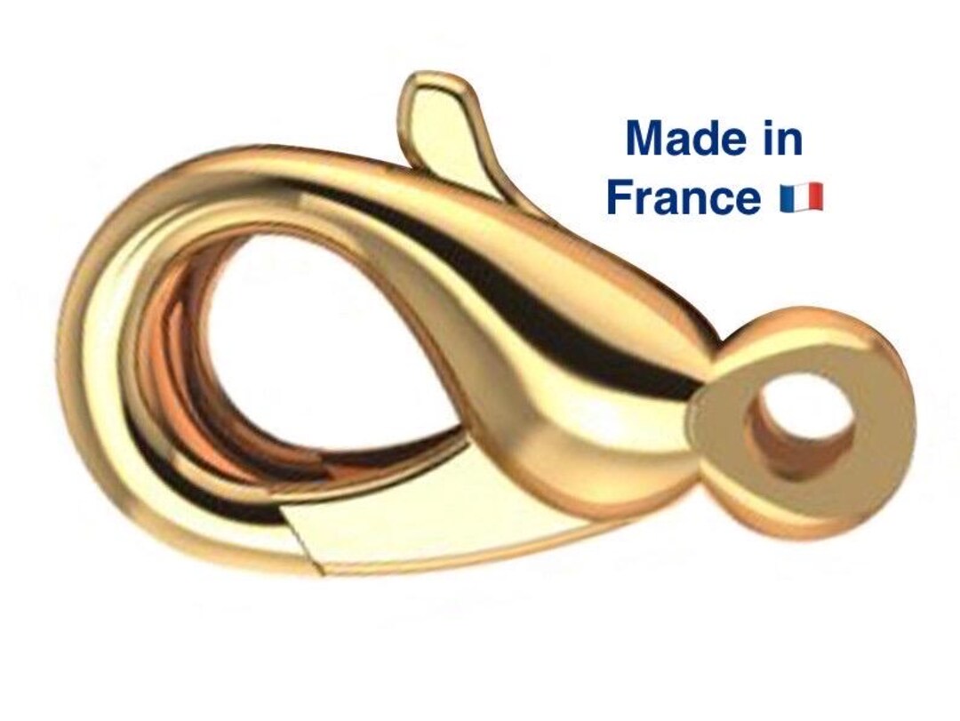 18k Solid Gold Lobster Clasp for Pearl Jewelry, Solid Gold Necklace ...