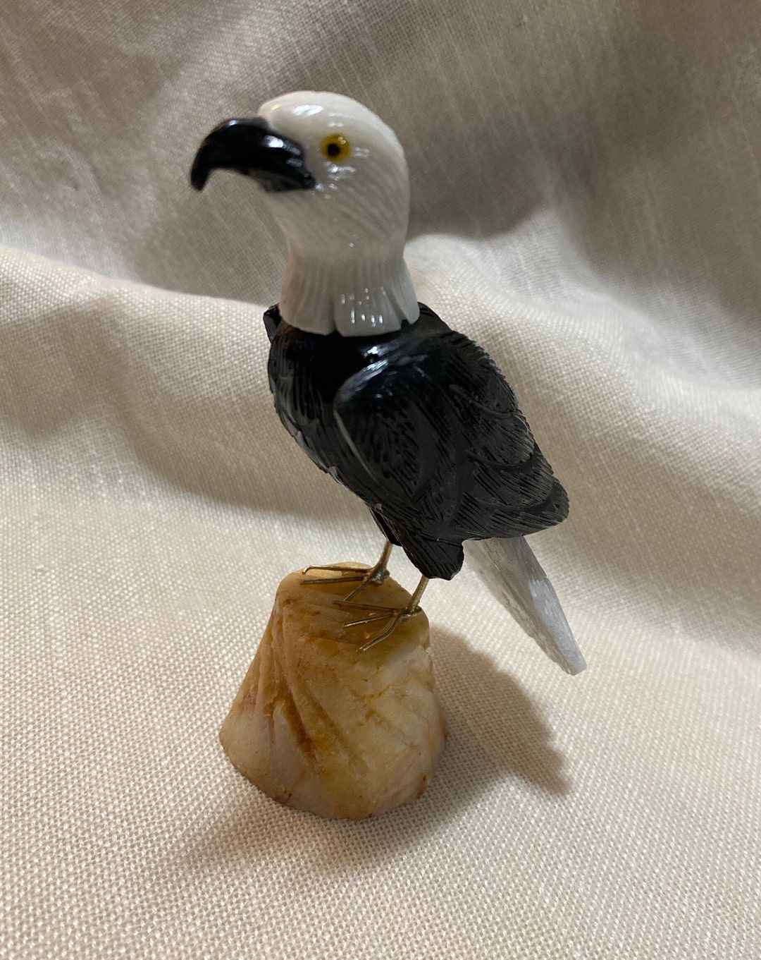 Crystal Eagles on Moonstone Base - Etsy