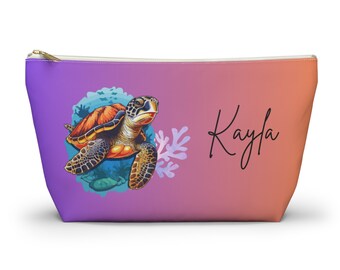 Personalized Manatee Cosmetic Bag Personalized Sea Cow Makeup - Etsy