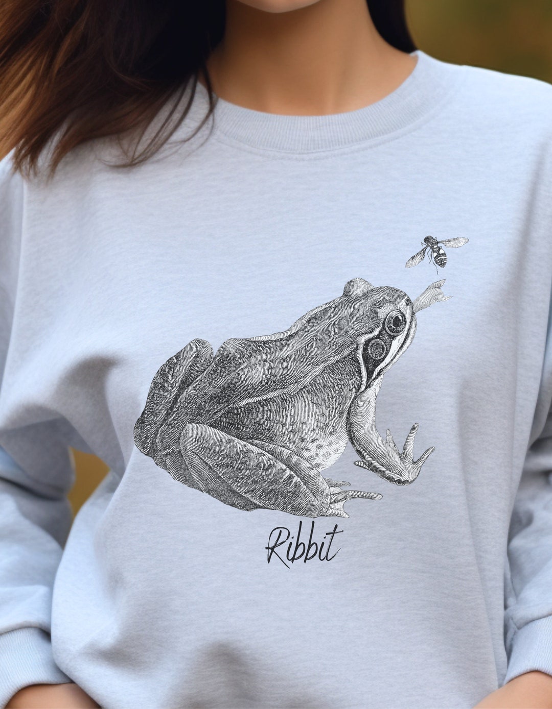 Ribbit Toad Frog, Simple Line Drawing, of a Toad Frog, With Simple ...