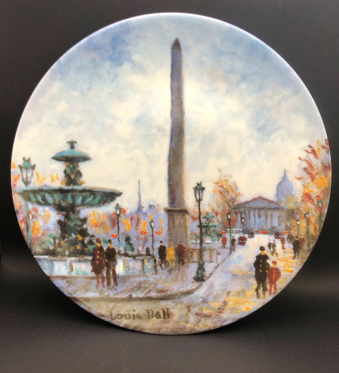 Louis Dali Limoges Limited Edition "la Place De La Concorde" Hand ...