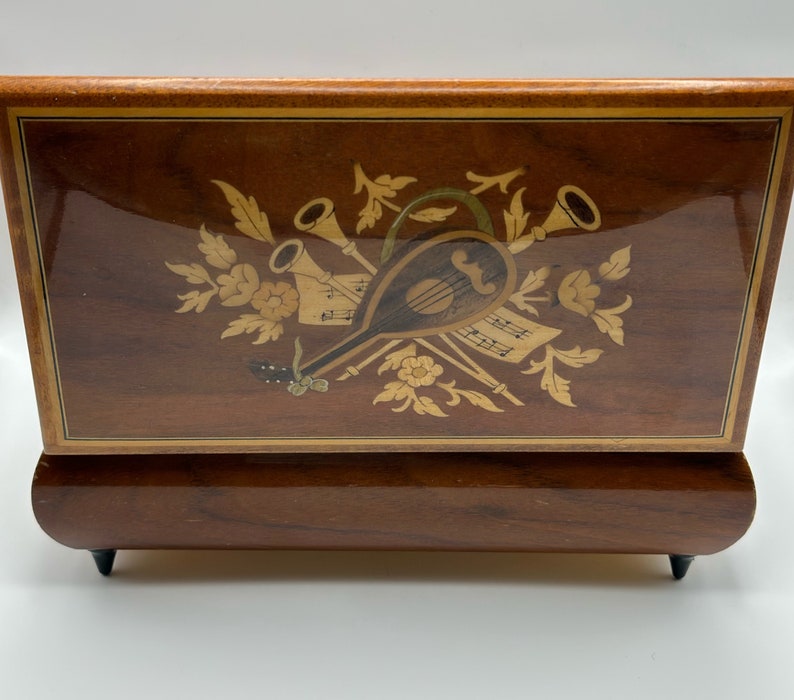 Vintage Handcrafted Sorrento Italian Music Box Jewelry Box Plays come ...