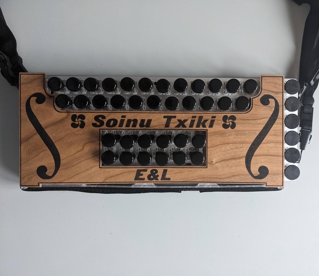 Soinu Txiki IX10 bisonoric diatonic accordion - Etsy España