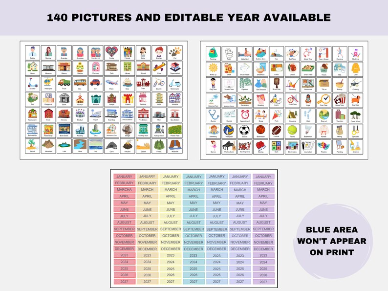 Kids Weekly Schedule | Visual Timetable Editable Pdfs | Autism Weekly ...