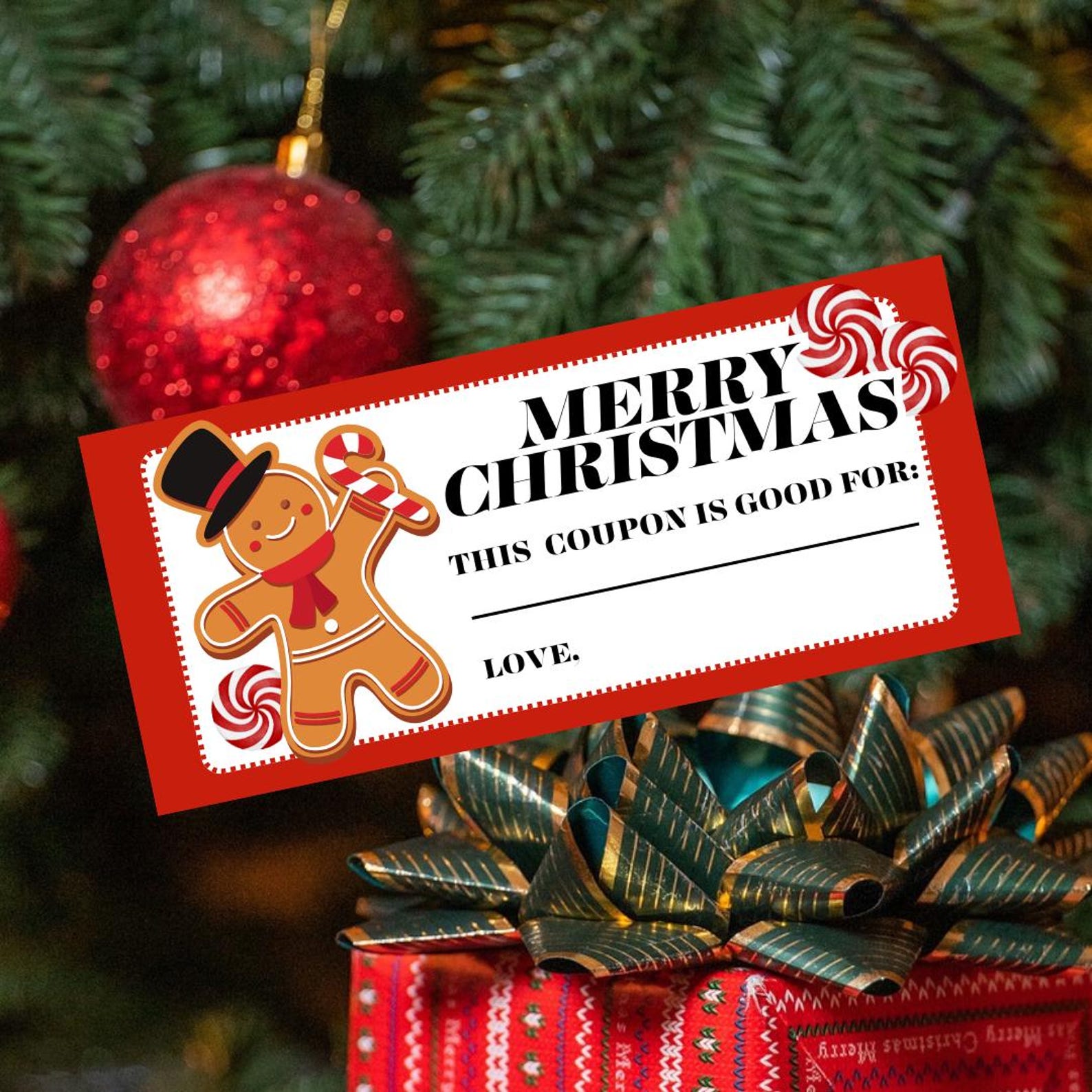 Printable Christmas Coupon Book for Grandkids Christmas Coupons for ...