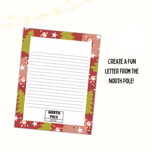 Printable Christmas Stationary Printable Letter From Santa Letter From ...