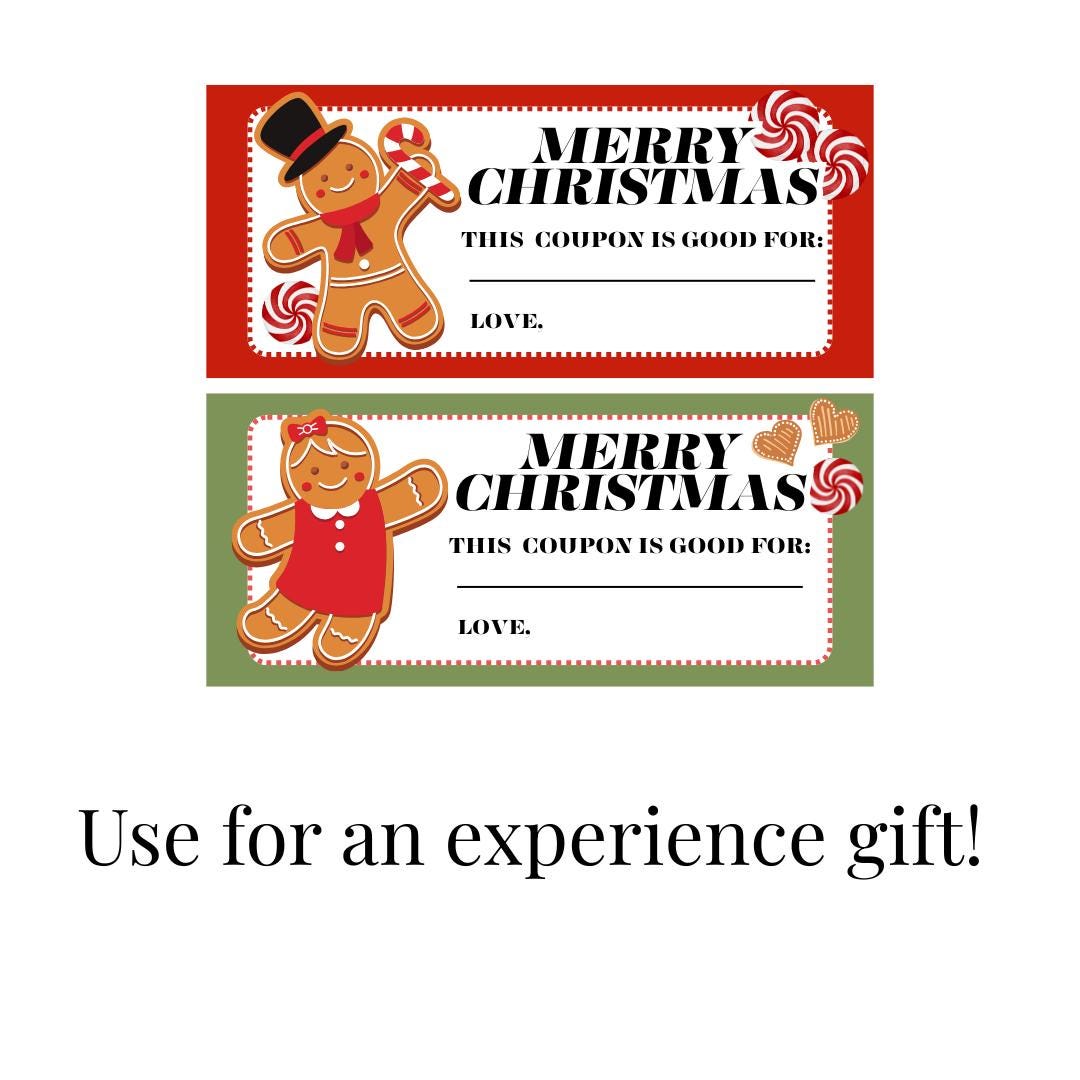 Printable Christmas Coupon Book for Grandkids Christmas Coupons for ...