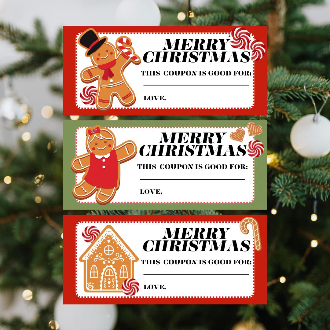 Printable Christmas Coupon Book for Grandkids Christmas Coupons for ...