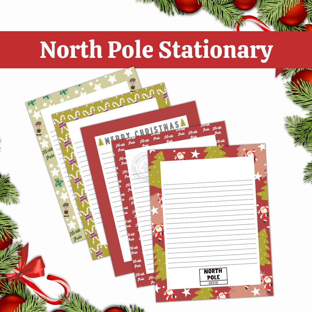 Printable Christmas Stationary Printable Letter From Santa Letter From ...