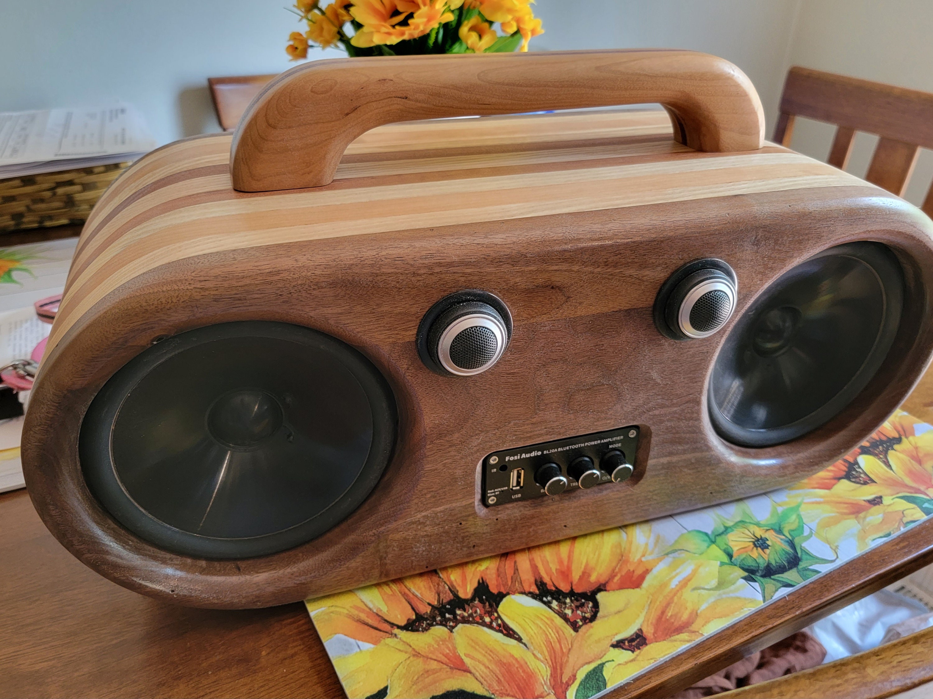 Custom Handmade Wooden Bluetooth Hi-fi Speaker - Etsy
