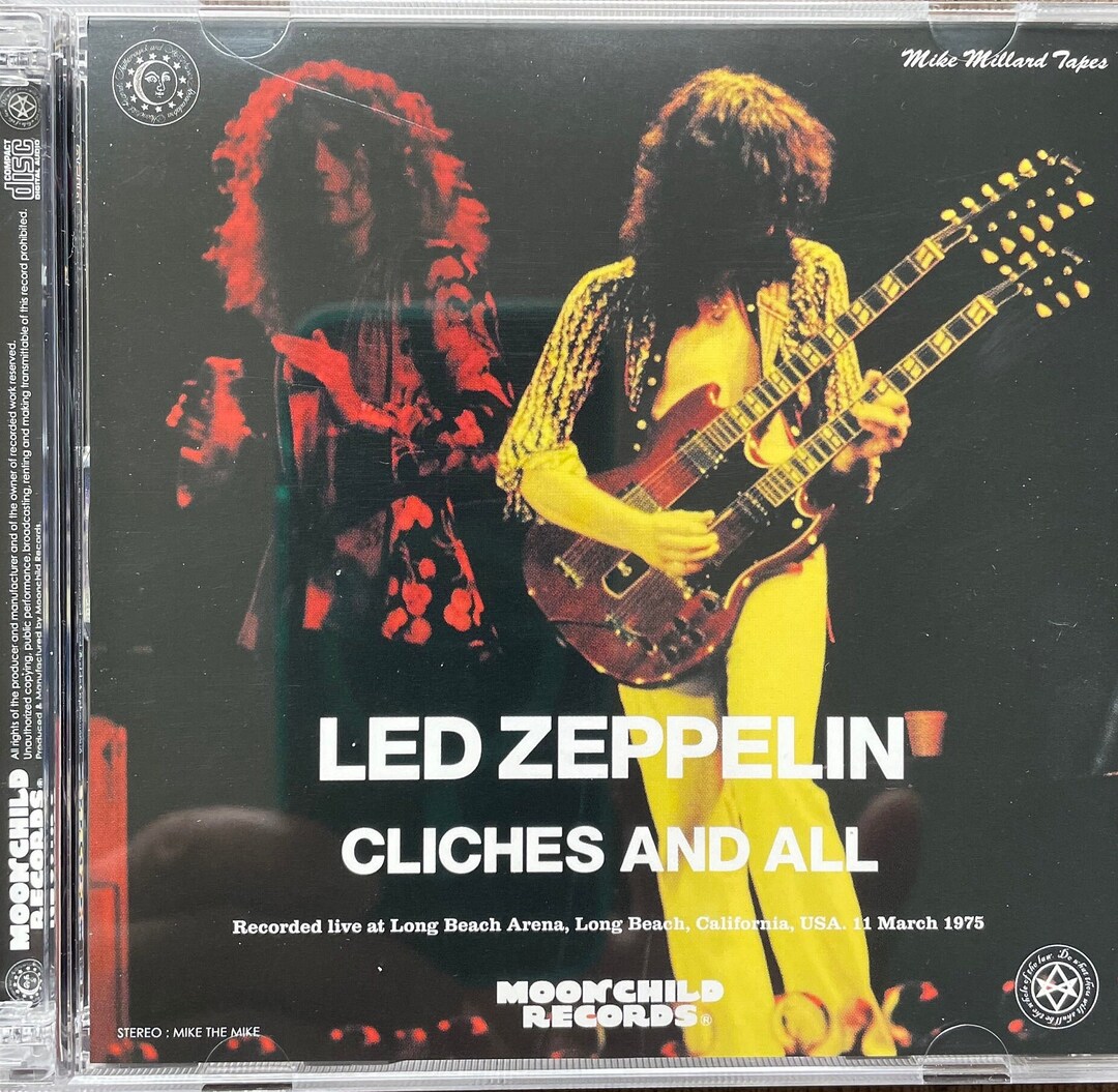 Led Zeppelin 3CD Cliches and All Long Beach 1975 Mike Millard - Etsy