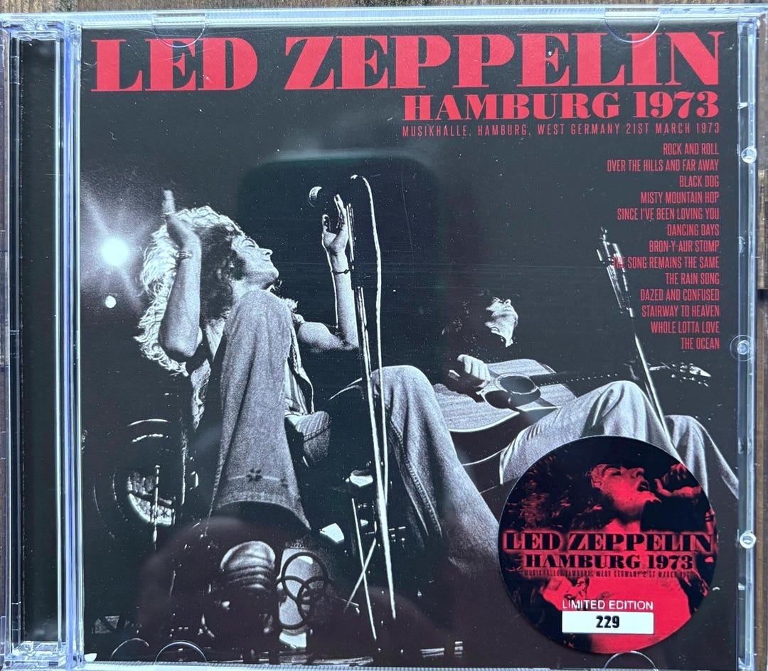 Led Zeppelin 2CD Hamburg 1973 #229/300 New - Etsy