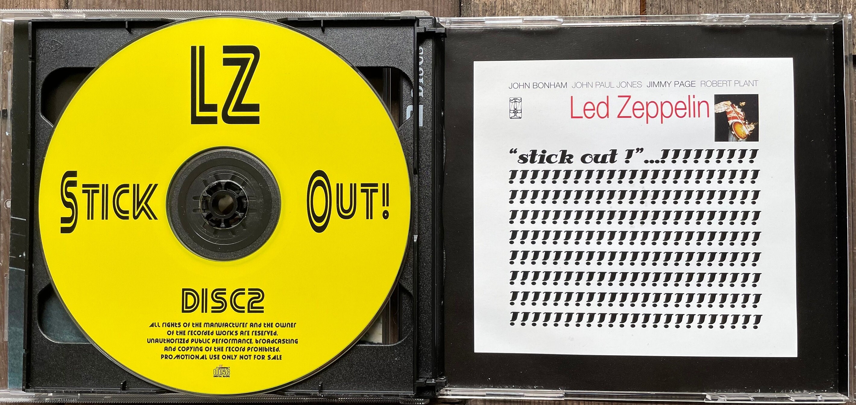 Led Zeppelin 2CD Stick Out Copenhagen Denmark 1971 With Four Sticks ...