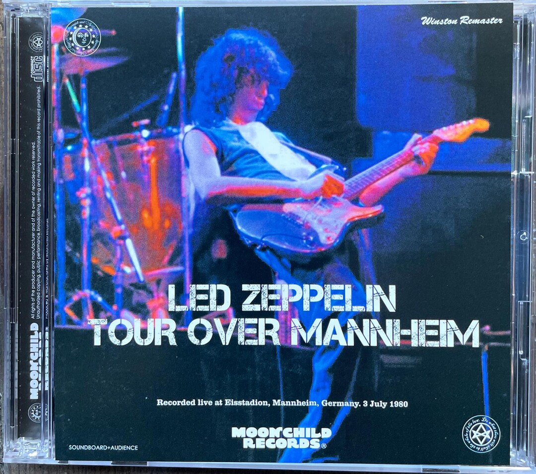 Led Zeppelin 2CD Tour Over Mannheim Germany 1980 Winston Remaster - Etsy
