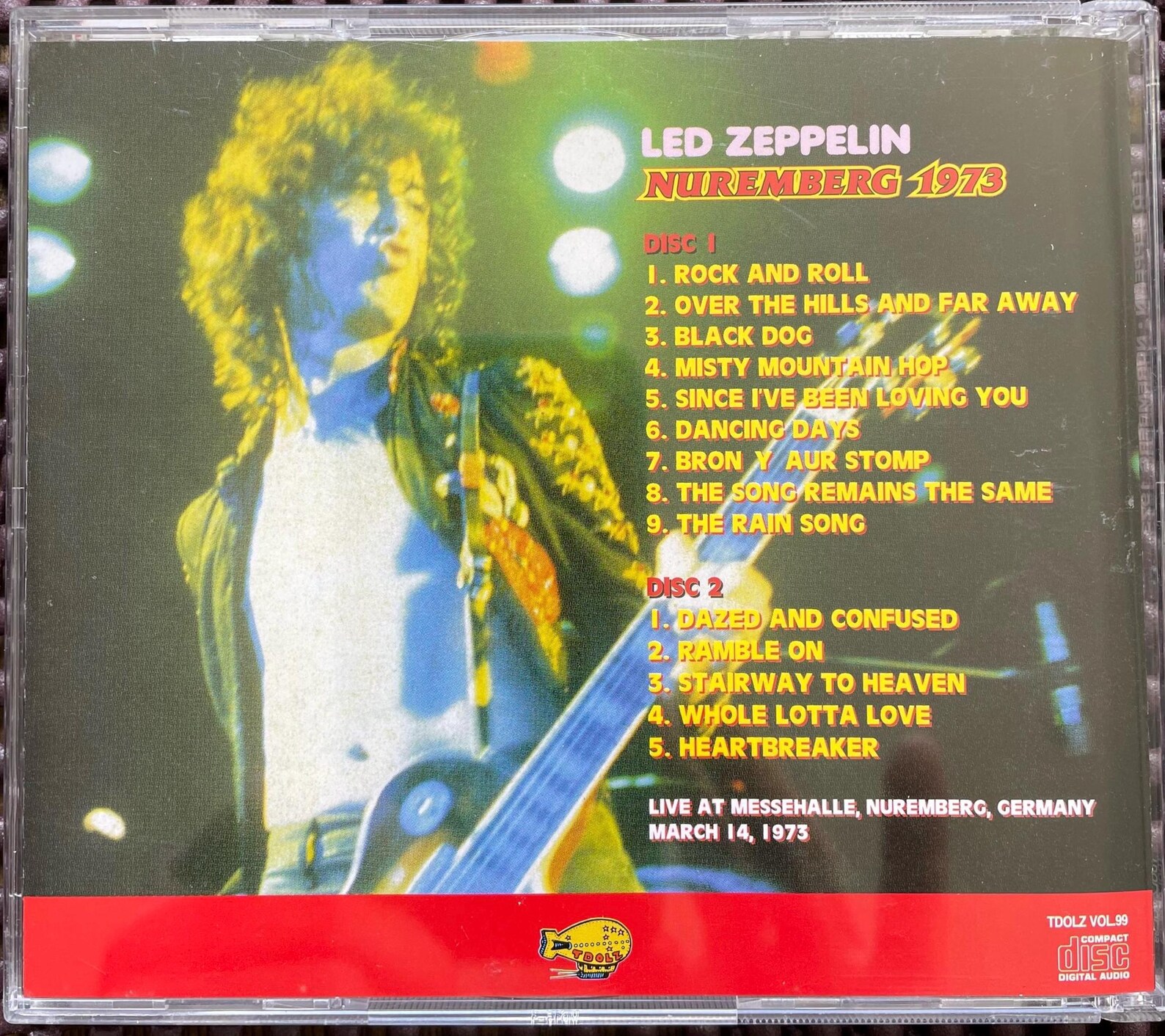 Led Zeppelin 2CD Nuremberg 1973 TDOLZ NM - Etsy