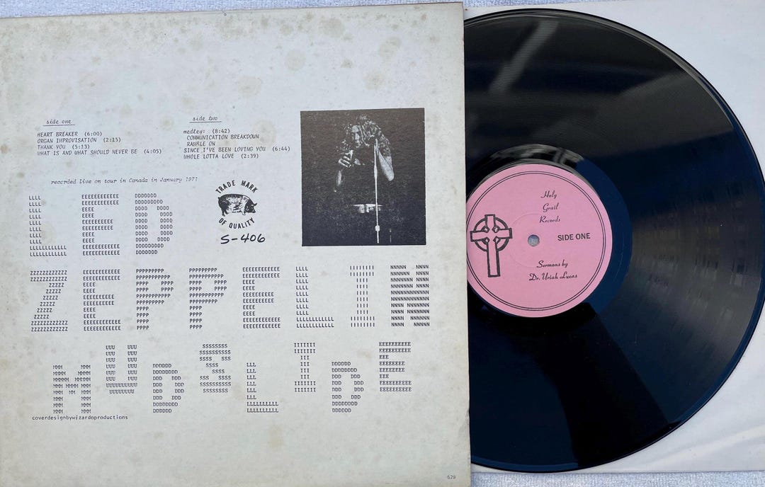 Led Zeppelin LP Mudslide Vintage Boot Rare - Etsy