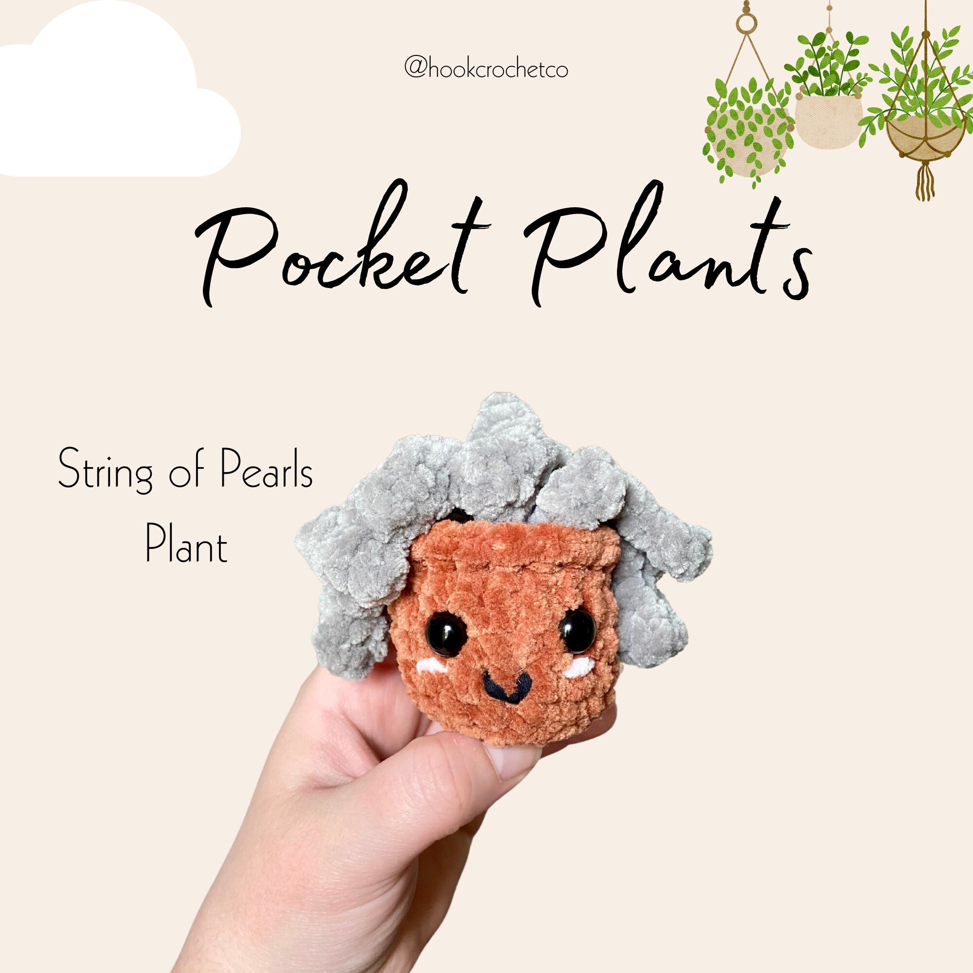 Pocket Plants 3-in-1 Bundle Crochet Pattern PDF Amigurumi, Nature ...