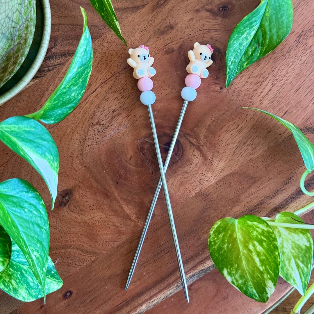 Teddy Bear Amigurumi Sewing Sticks - Knitting Needles, Ami Sticks ...