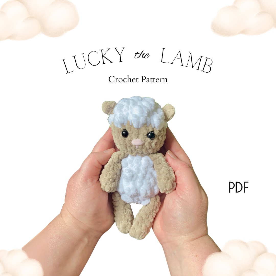 Lamb Crochet Pattern PDF - Sheep Pattern, No-sew, Amigurumi, Chunky ...