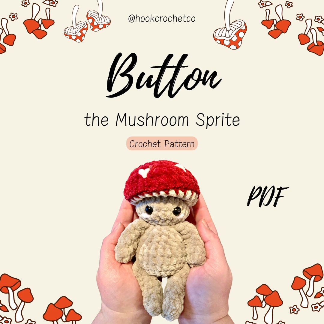 Mushroom Pop Crochet Pattern PDF - Amigurumi, Sprite, Chunky Yarn ...