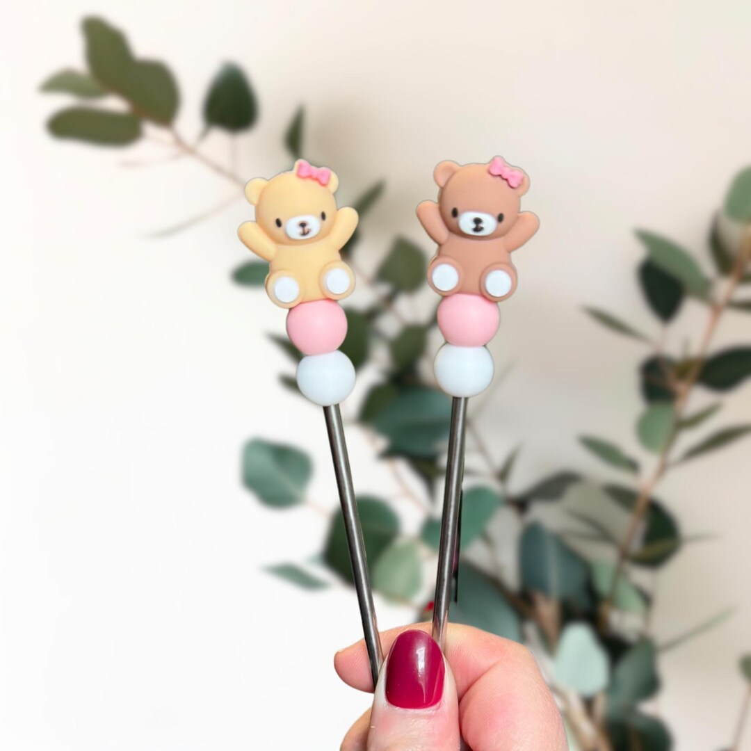 Teddy Bear Amigurumi Sewing Sticks - Knitting Needles, Ami Sticks ...