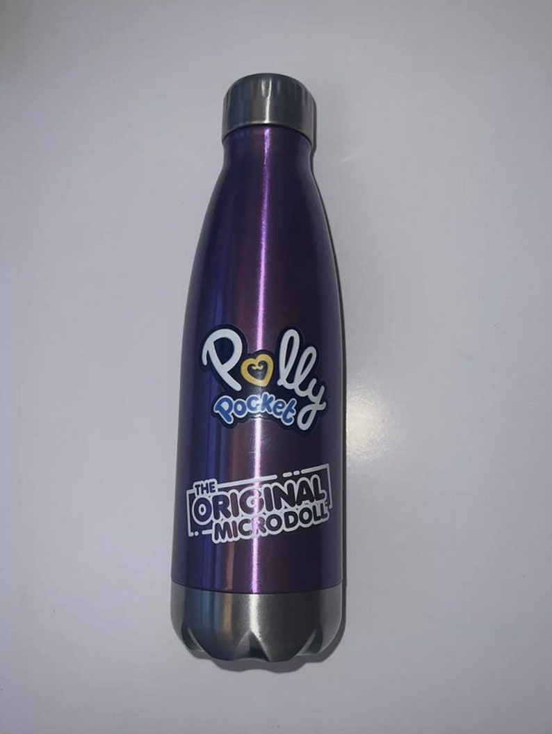 Polly Pocket Branded 17 Oz Water Bottle Stainless Steel Purple - Etsy