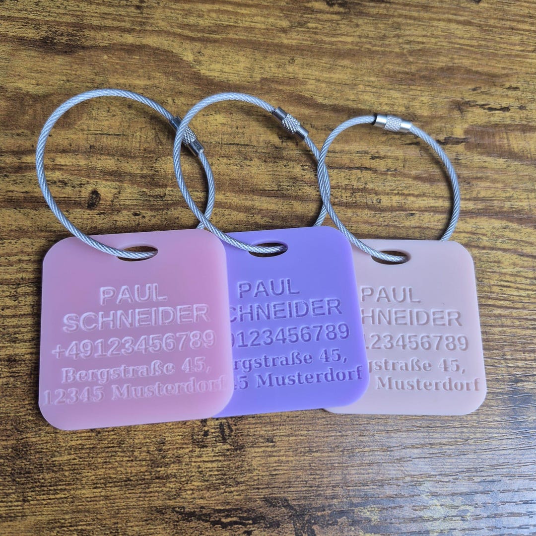 Personalized Luggage Tag - Travel Gift, Name Tag for Bags, Backpack ...