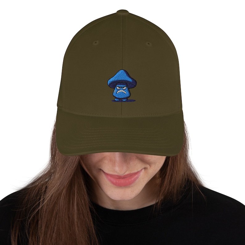 Blue Meanie Mushroom Character Structured Twill Cap - Etsy