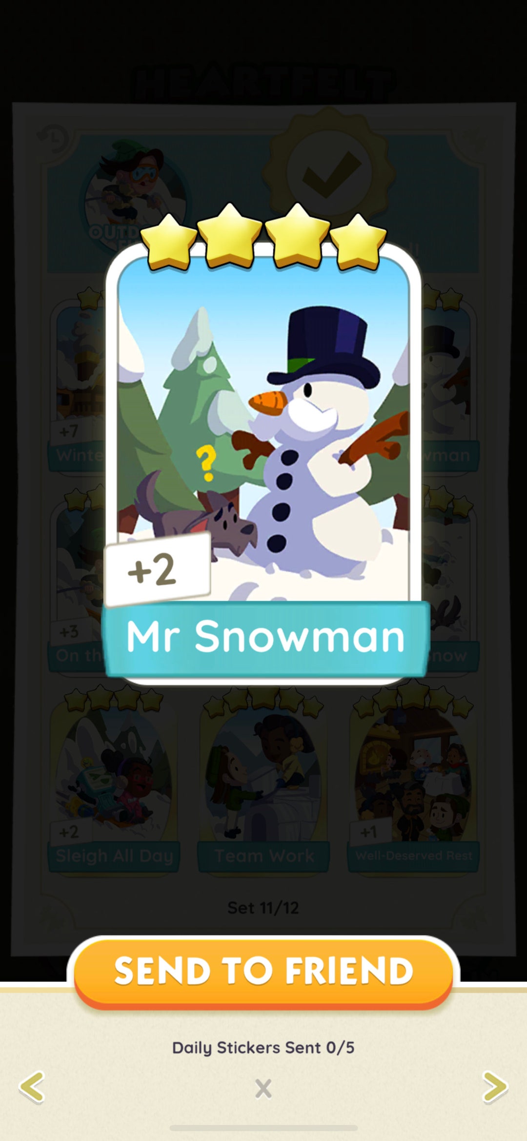 Monopoly Go Mr Snowman Set 11 - Etsy