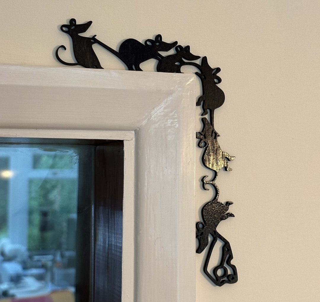 Door Trim Decoration, "cheese Thieves" Cute Mouse Design. - Etsy