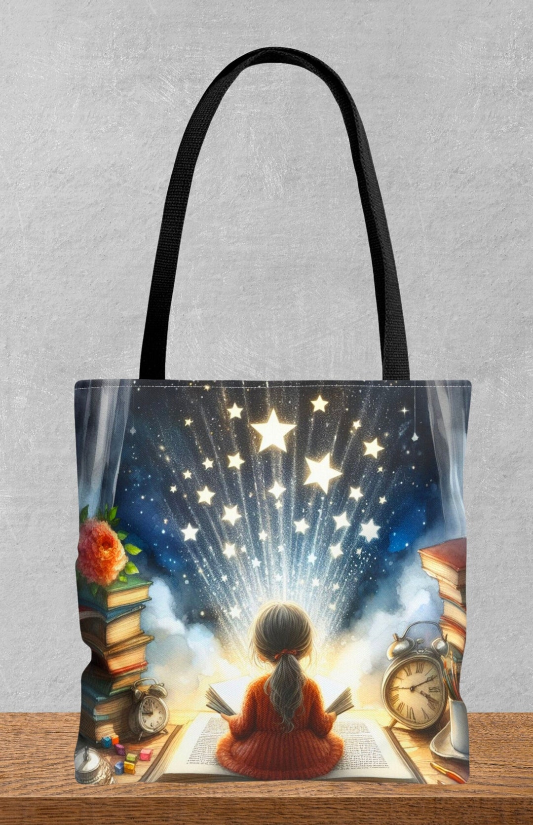 Books AOP Tote Bag, Books Tote Bag, Reading Tote Bag, Bookish Tote ...