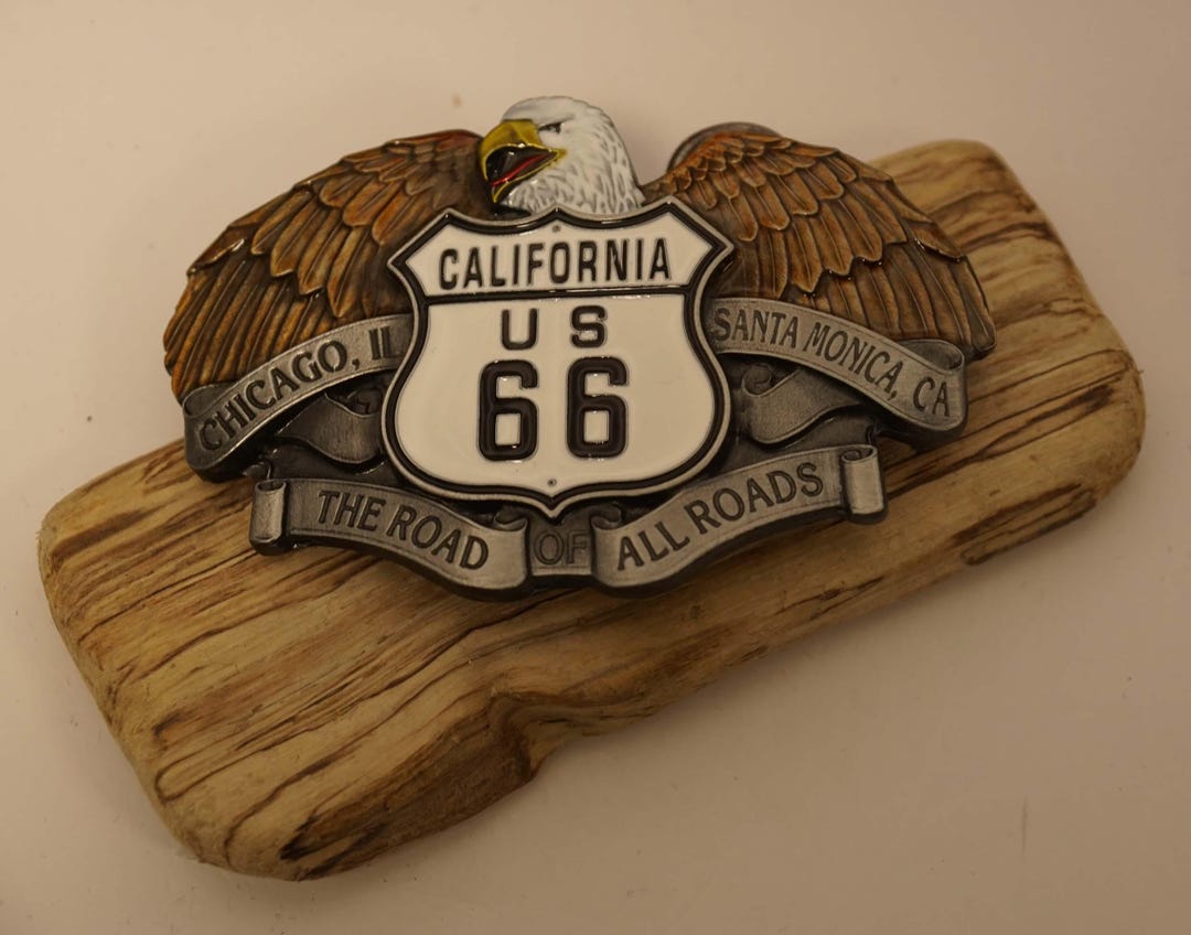 Belt Buckle Route 66 Eagle - Interchangeable Belt Buckle California ...