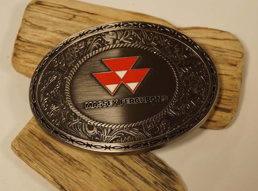 Belt Buckle Massey Ferguson Nickel Decorative Shield - Etsy