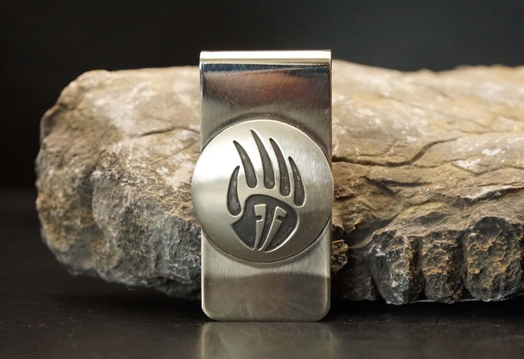 Sterling Silver Handmade Indian Money Clip With a Bear Claw - Etsy