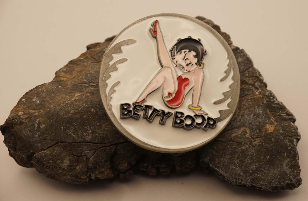 Round Belt Buckle Betty Boop White - Etsy