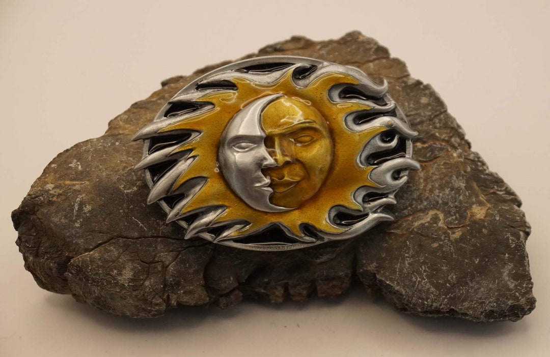 Belt Buckle Sun and Moon - Etsy