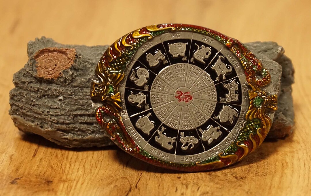Belt Buckle Chinese Calendar - Etsy