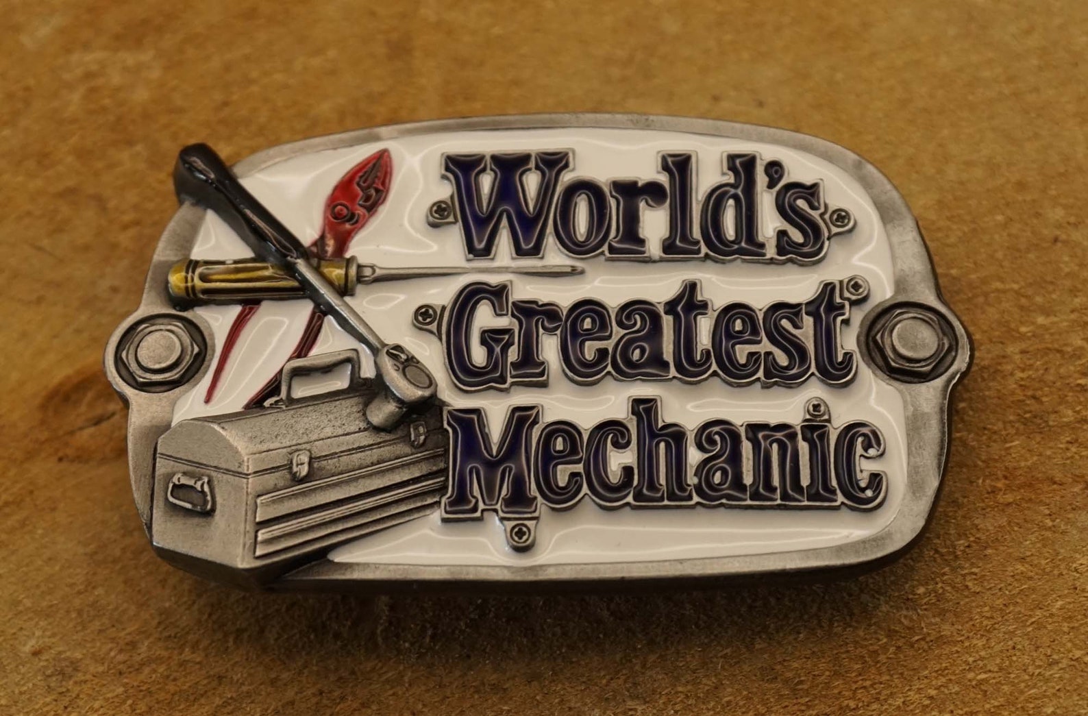 Belt Buckle World's Greatest Mechanic - Etsy
