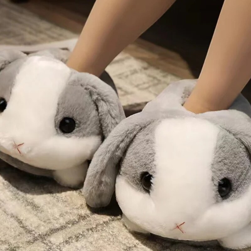 Rabbit Slippers - Etsy