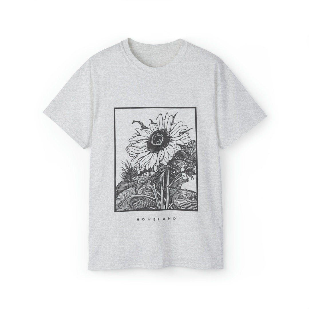 Radiant Sunflower Printed T-shirt | Women's Floral Tee | Nature ...