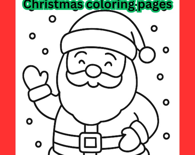 Christmas Coloring Pages for Kids | 4 Printable Holiday Coloring Sheets ...