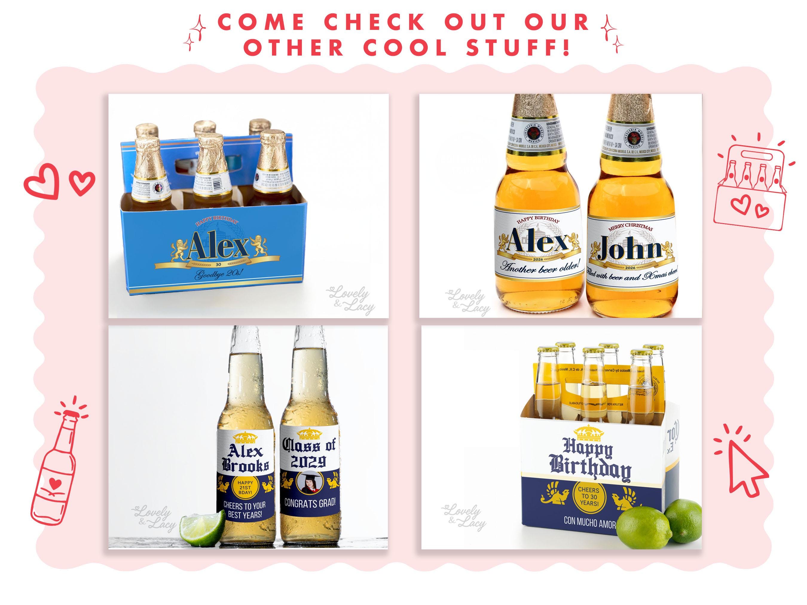 Custom Printable 32 Oz Modelo Beer Labels, Personalized Modelo Labels ...