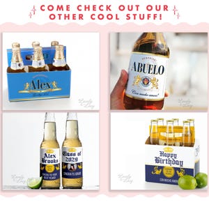 Custom Printable Modelo Beer Labels, Personalized Modelo Beer Labels ...